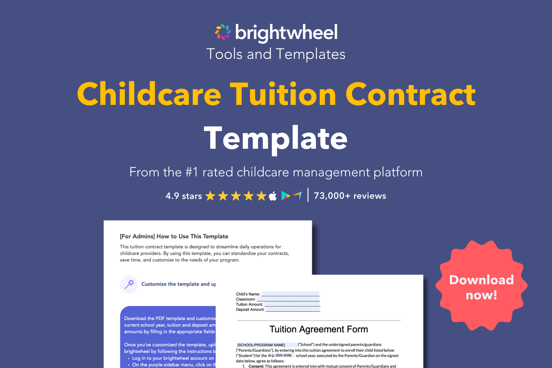Childcare Tuition Contract Template